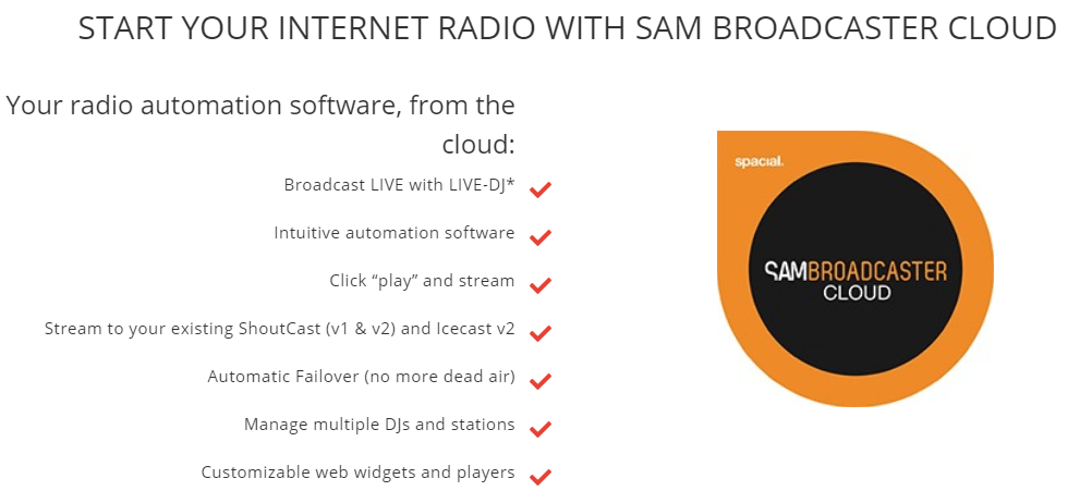 SAM Broadcaster Cloud Online Shopping, Price, Free Trial, Rating & Reviews