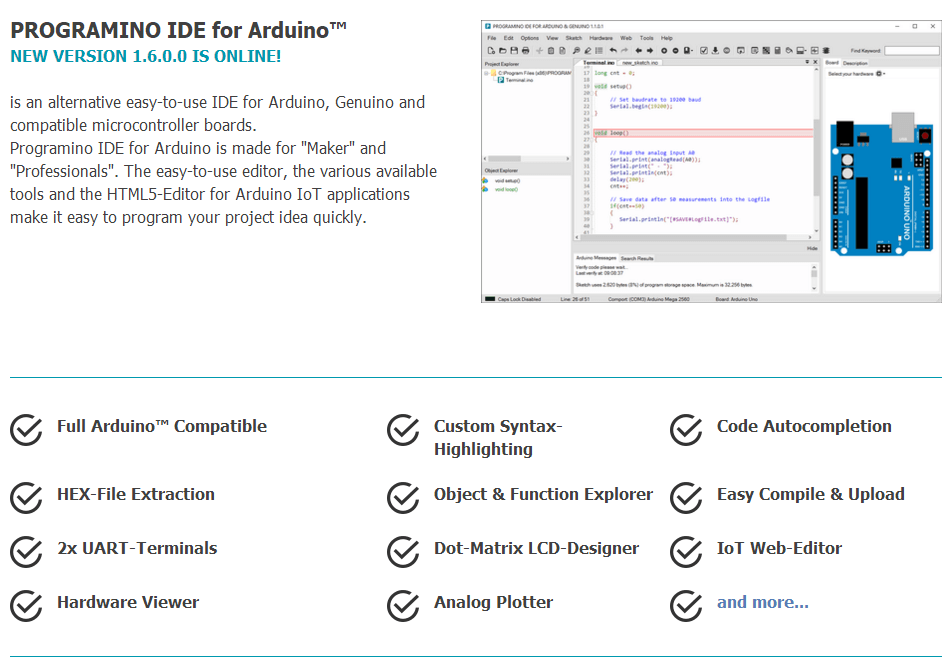 PROGRAMINO IDE for Arduino 20% Off Coupon 2020 (100% Working)