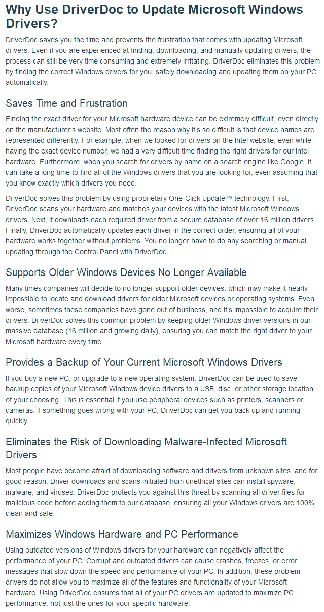 DriverDoc Online Shopping, Price, Free Trial, Rating & Reviews