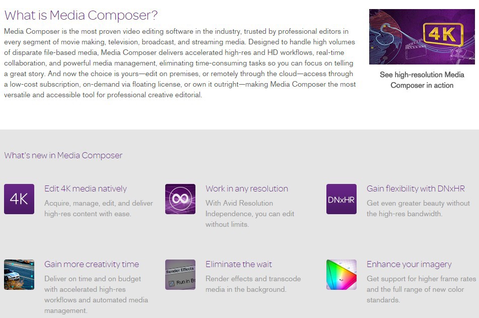 Avid Media Composer Online Shopping, Price, Free Trial, Rating & Reviews