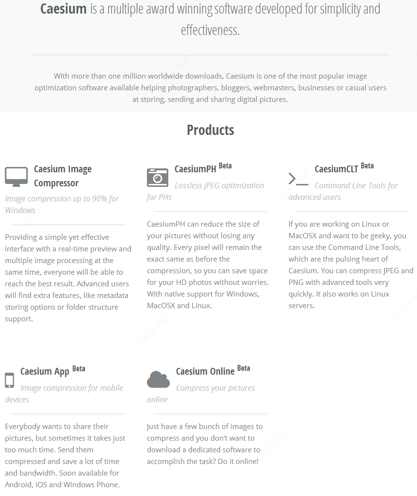 Caesium Image Compressor Official Download - Freeware
