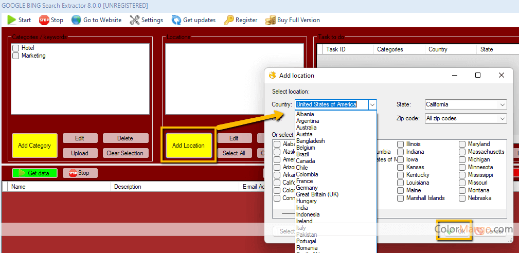 Google & Bing Email Extractor Online Shopping, Price