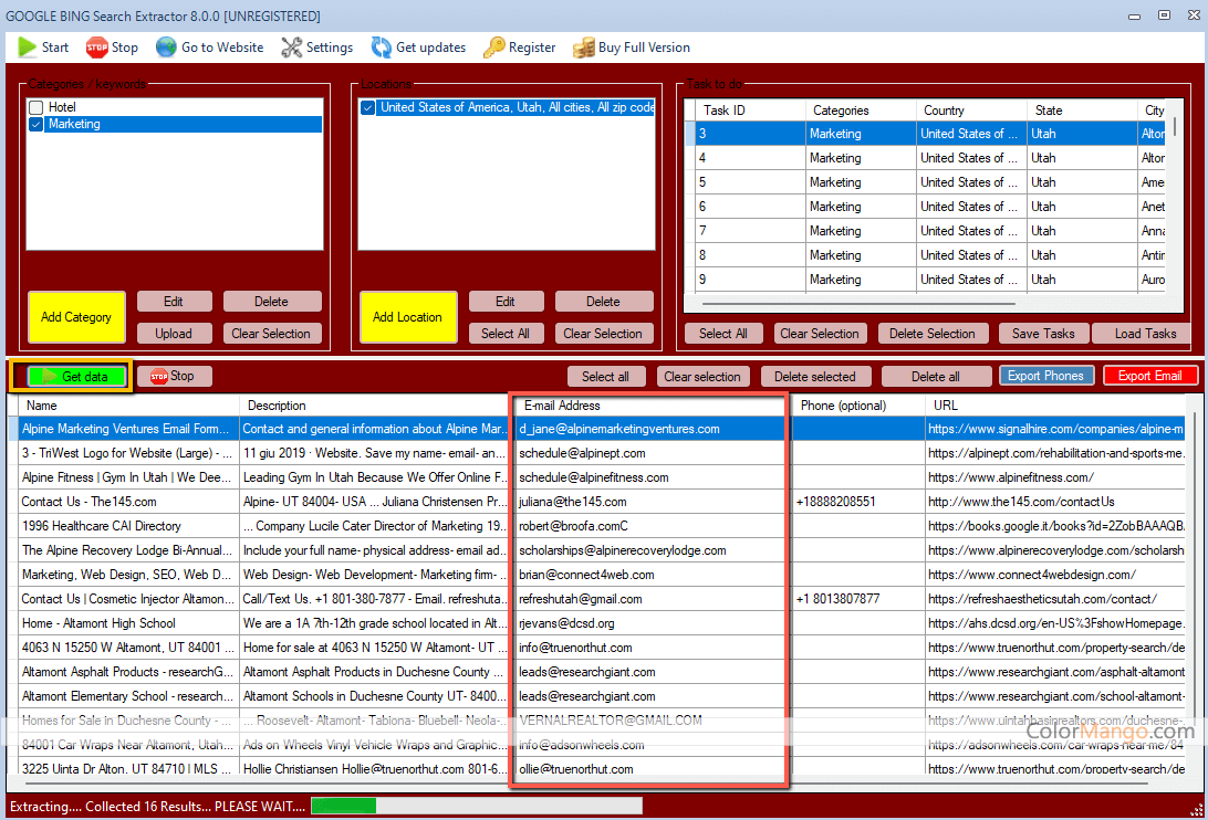 Google & Bing Email Extractor Online Shopping, Price