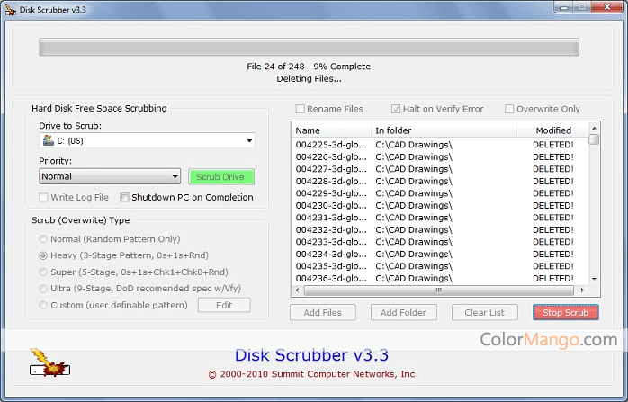Hard Disk Scrubber Official Download - Freeware