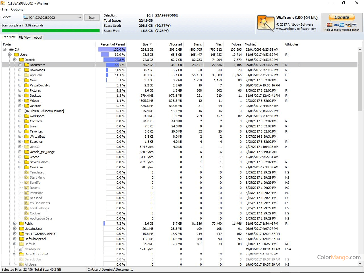Wiztree Free WizTree Portable 3.30 Free Download - FreewareFiles.com ...